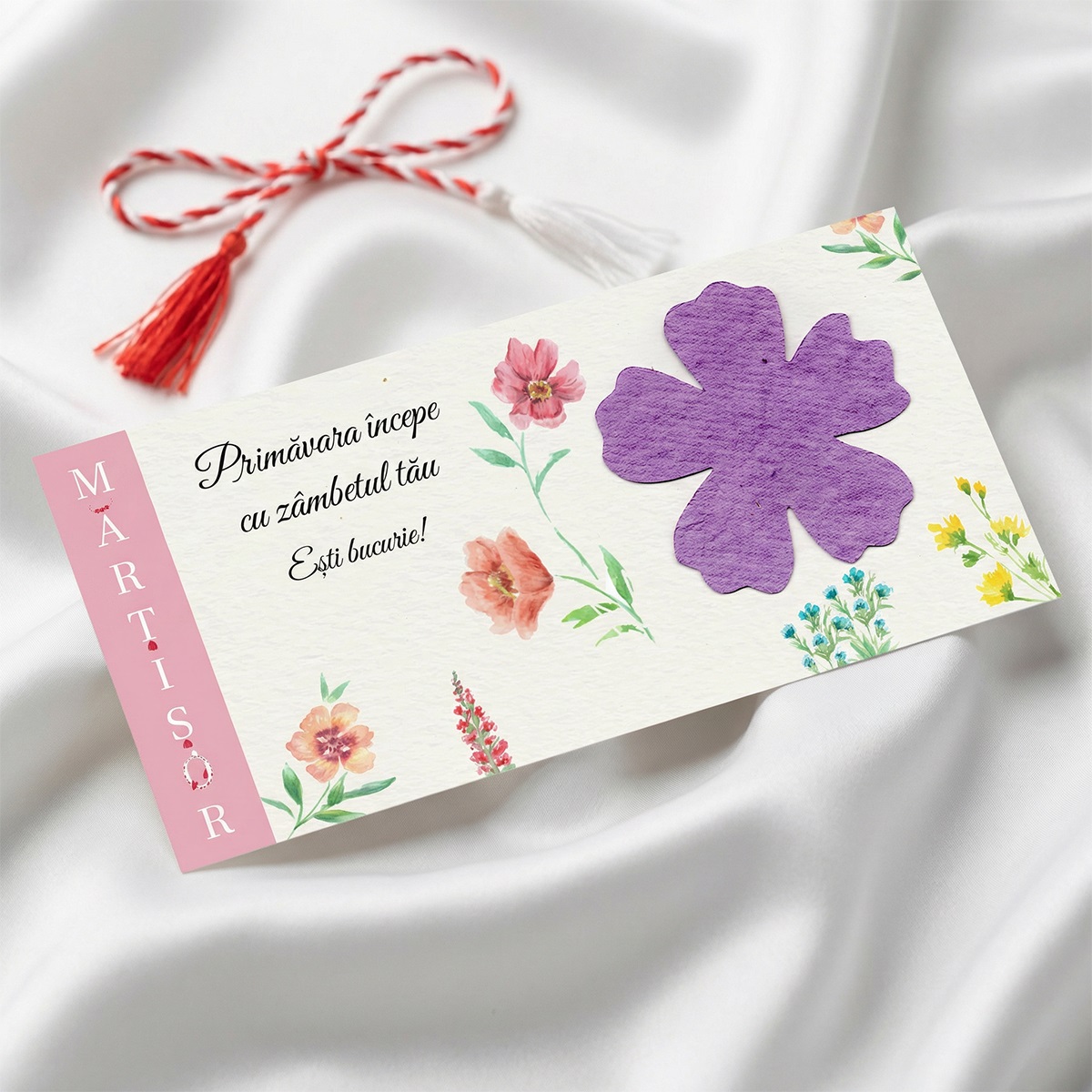 Martisor Simbol Viola - Hârtie plantabilă